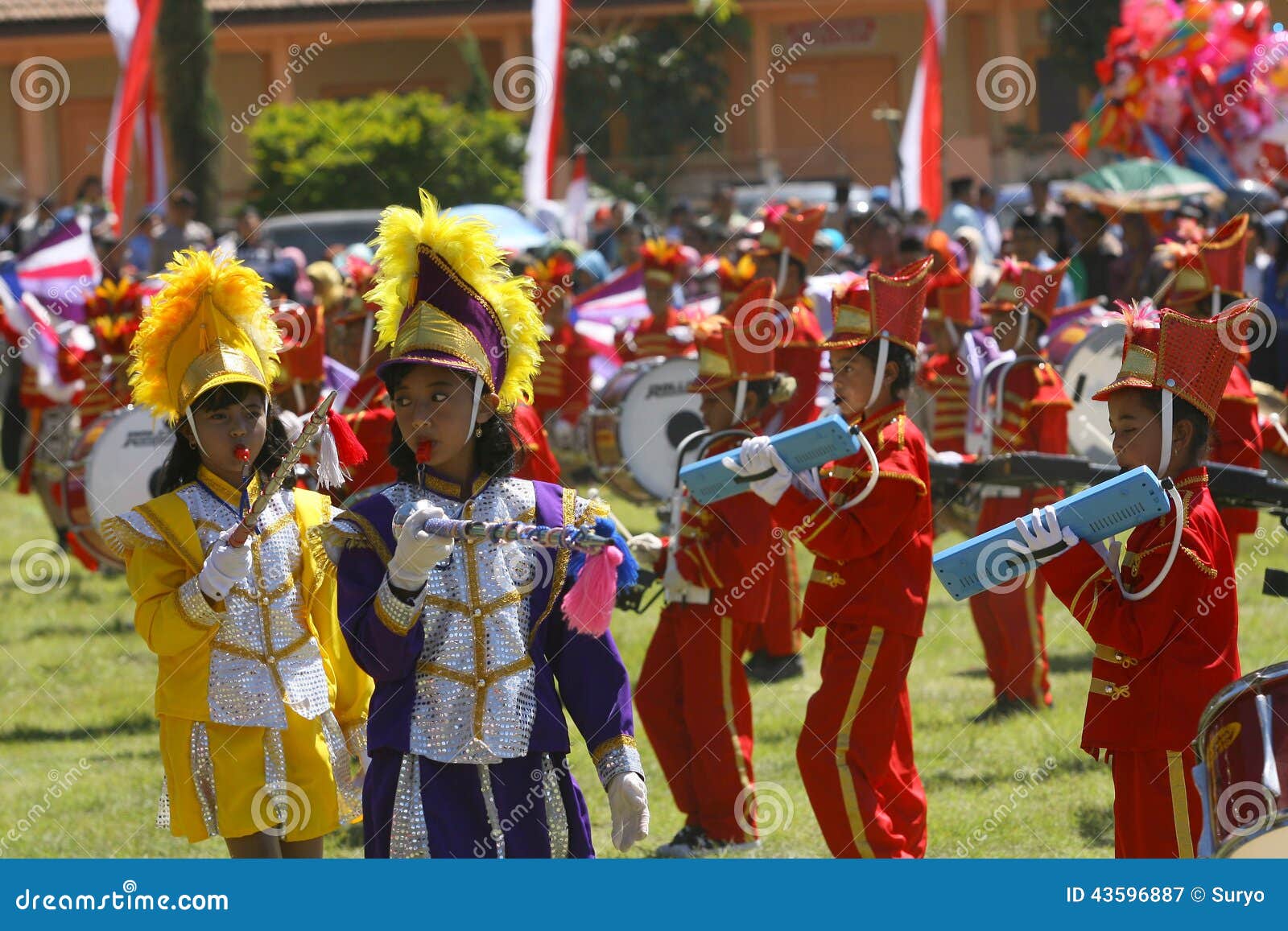 Marching band editorial photography. Image of present - 43596887