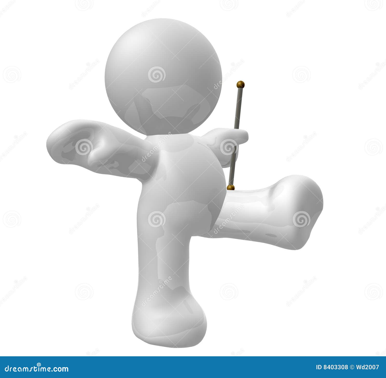 Marching band leader stock illustration. Illustration of isolated - 8403308