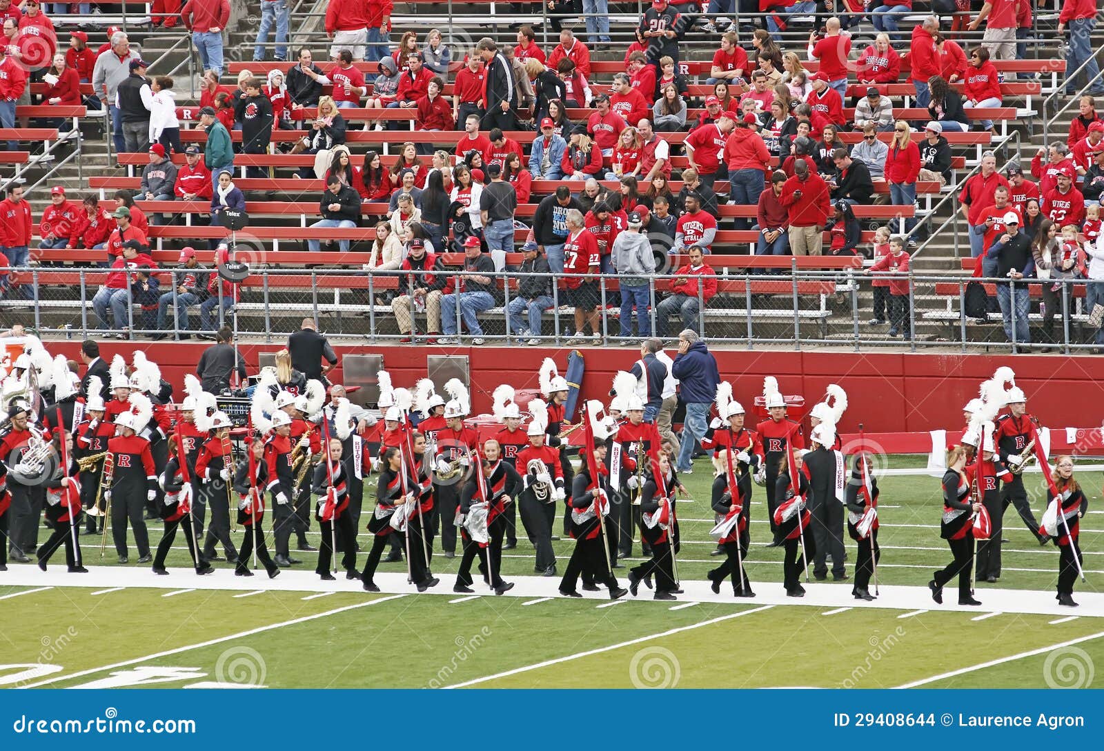 Marching Band Makes Halftime Entrance Editorial Stock Image - Image of ...