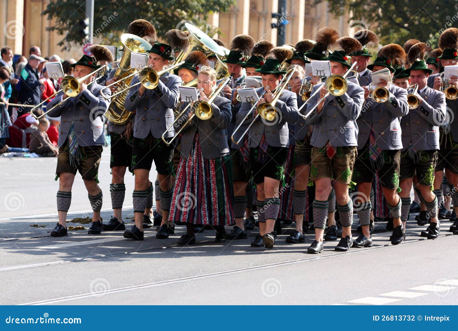 Marching Band at Oktoberfest Editorial Photography - Image of walking ...