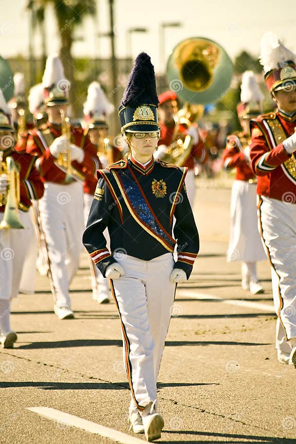 Marching Band in Parade editorial stock image. Image of arizona - 4528509