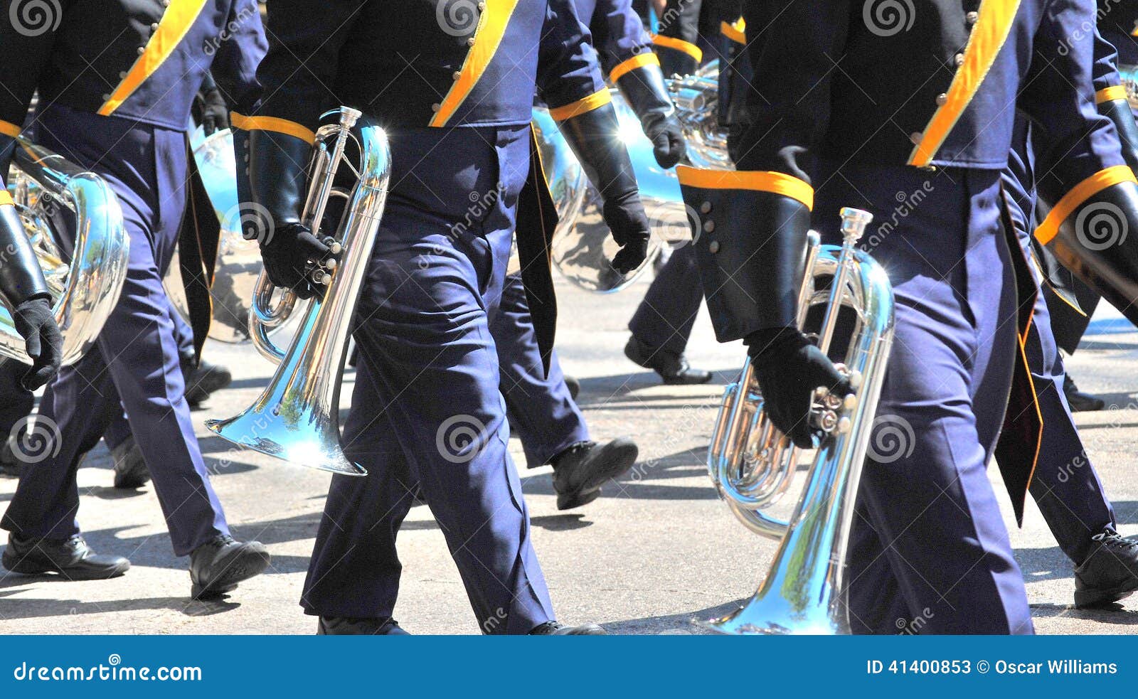 Marching band. stock image. Image of adult, performing - 41400853