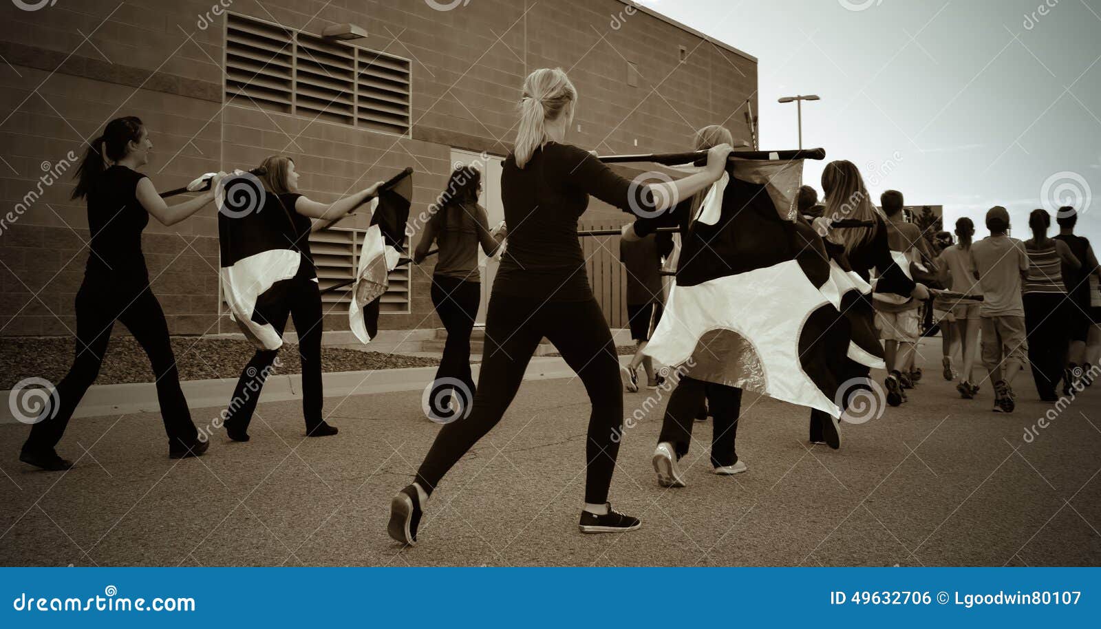 Marching Band Practice editorial photo. Image of guard - 49632706