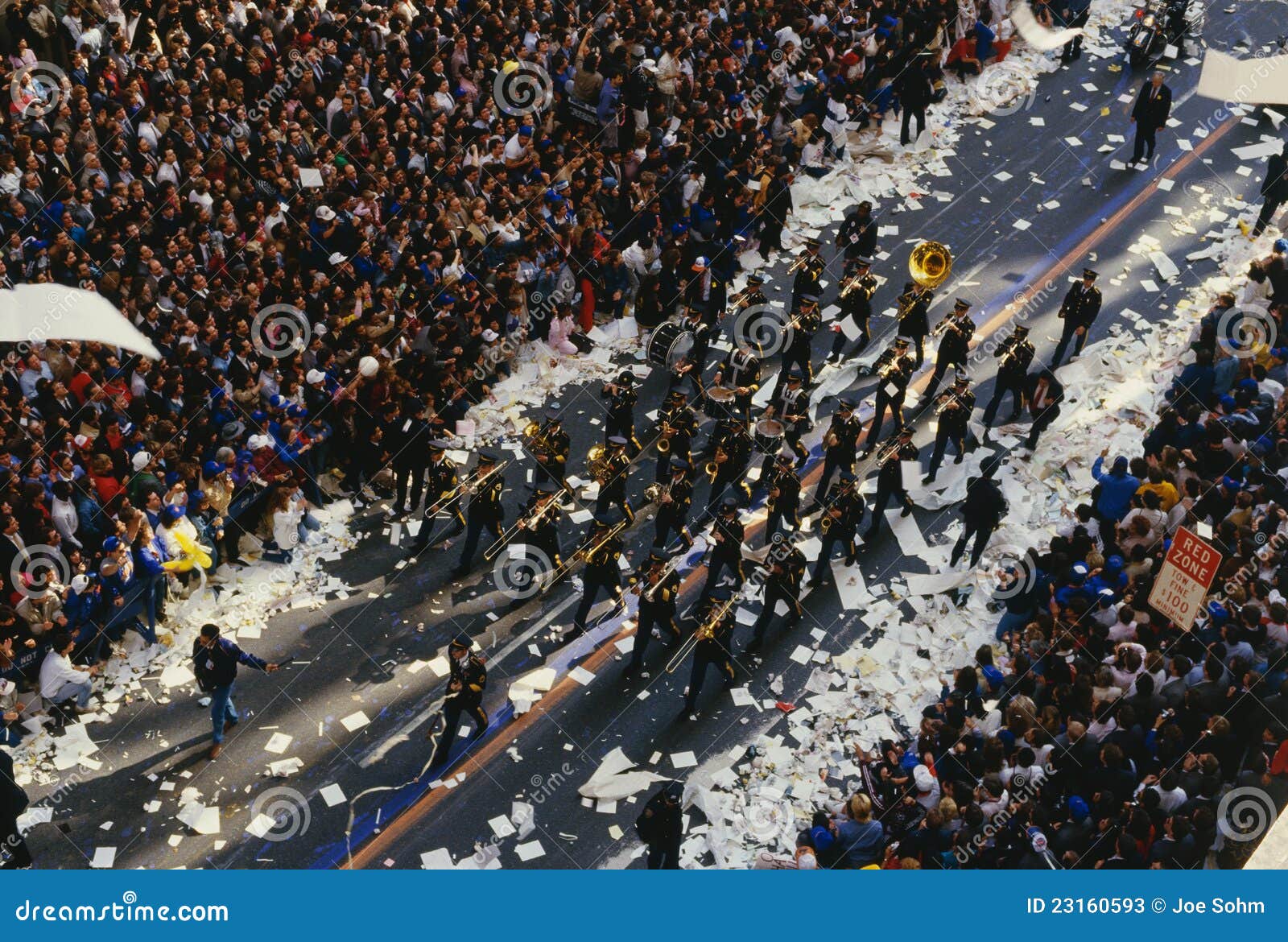 Marching Band in a Ticker Tape Parade on Broadway Editorial Stock Photo ...