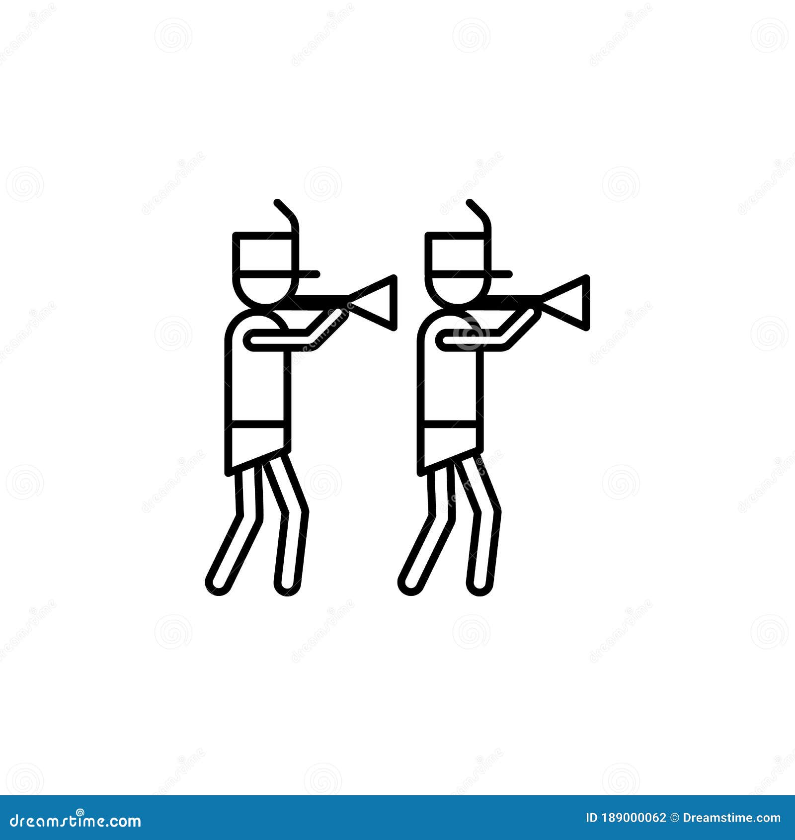 Marching Band, Trombone Icon. Element of Carnival and Amusement Icon ...