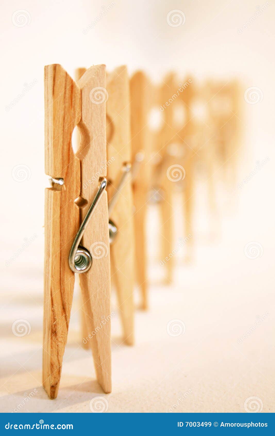 Marching Clothes Pins stock image. Image of tall, pins - 7003499