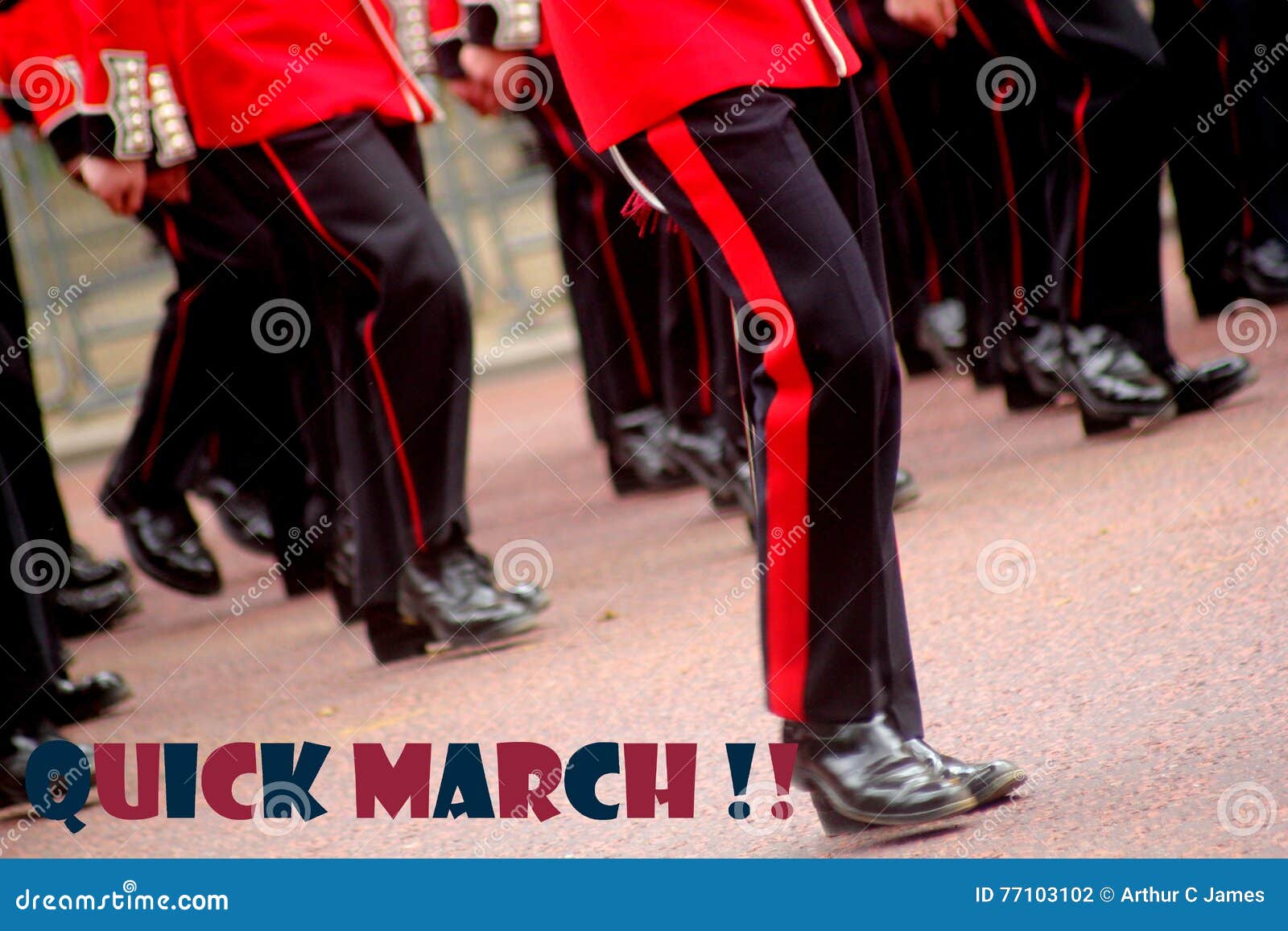 Marching guardsmen stock photo. Image of trooping, britisharmy - 77103102