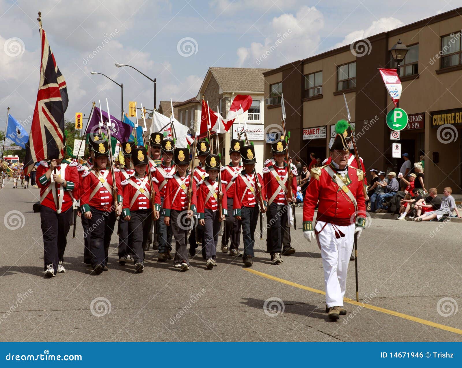 Marching scouts editorial photo. Image of playing, scouts - 14671946
