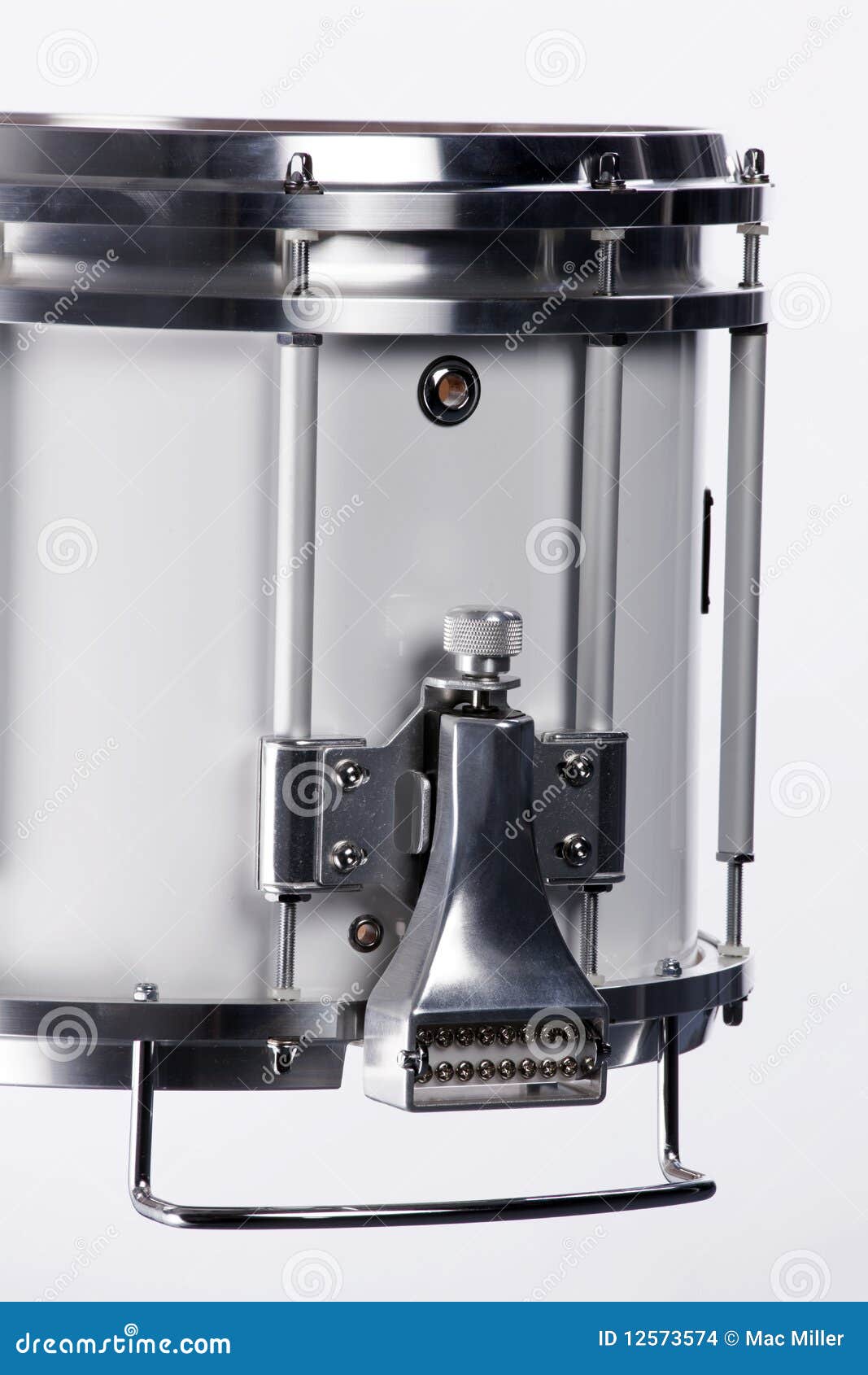 Marching Snare Drum Isolated White Stock Photo - Image of snare, field ...