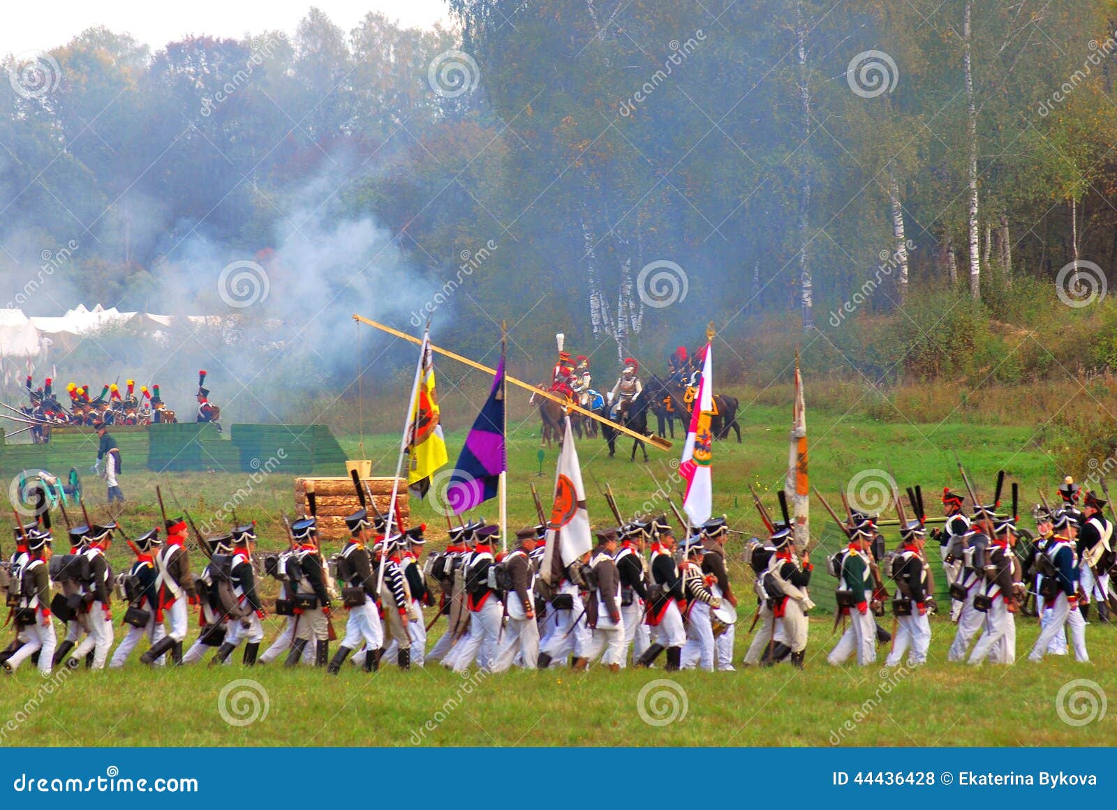 Marching Soldiers-reenactors Holding Flags. Editorial Stock Photo ... Marching Soldiers-reenactors Holding Flags. Editorial Stock Photo ...
