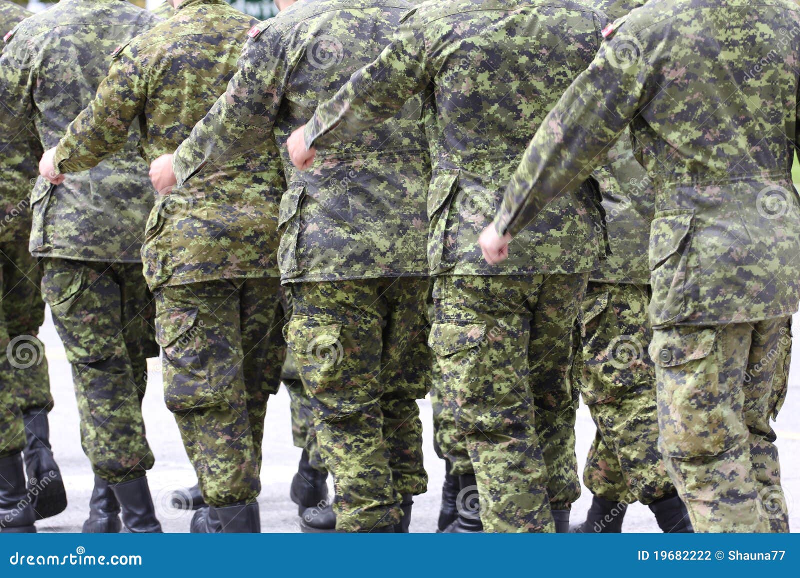 Marching Soldiers in Uniform Stock Photo - Image of uniformed, military ...