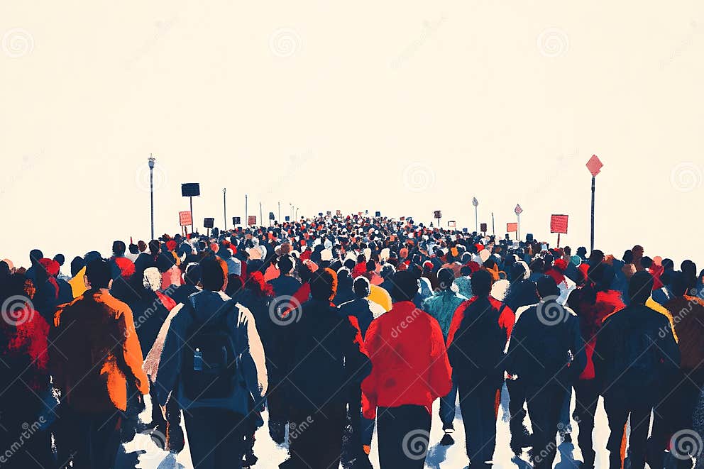 Marching Together: the Power of Unity in the Fight for Justice Stock ...