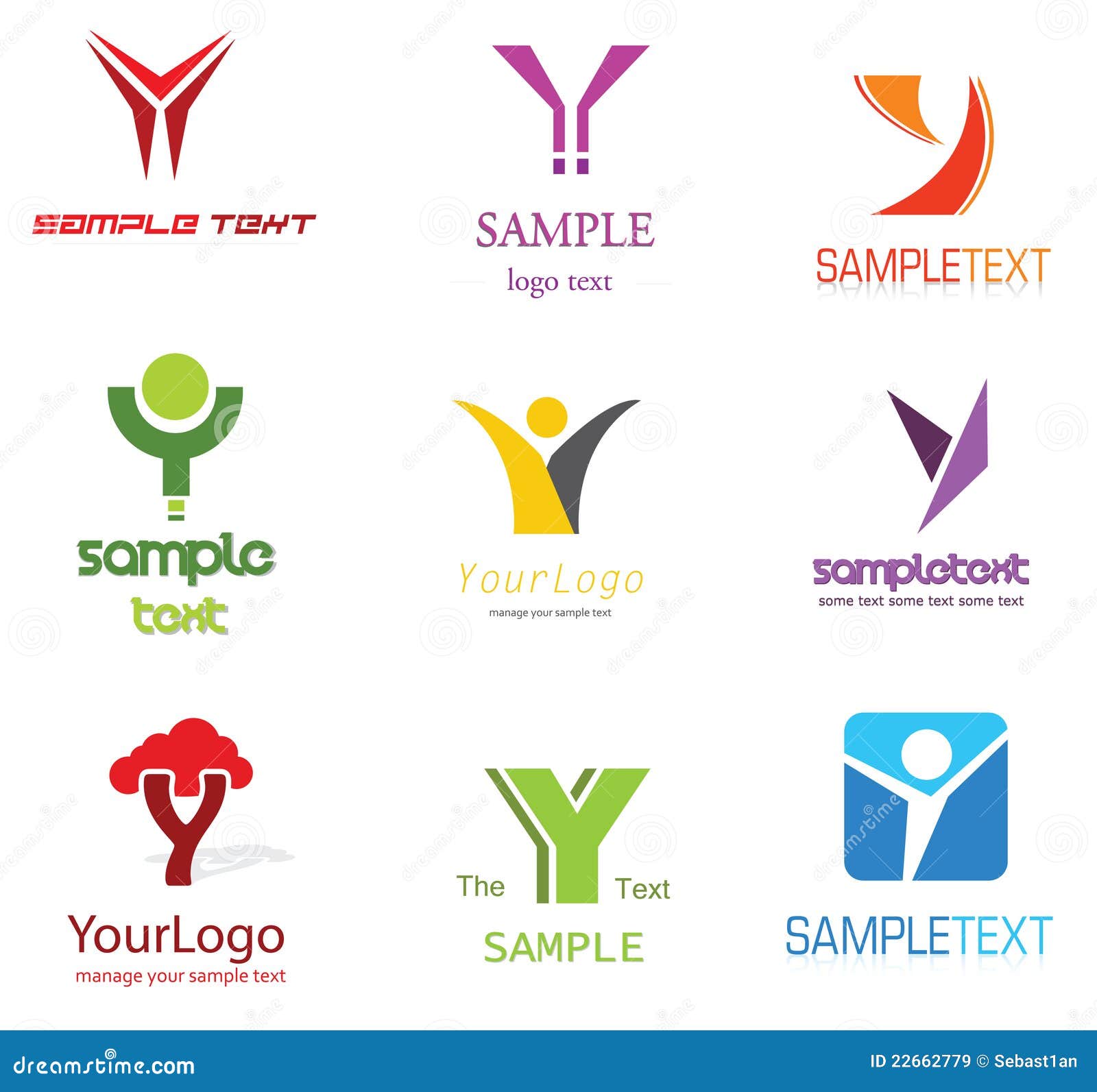 Marchio della lettera Y illustrazione vettoriale. Illustrazione di ...