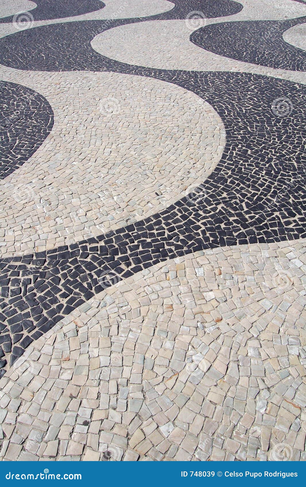 Marciapiede di Copacabana immagine stock. Immagine di brasile - 748039