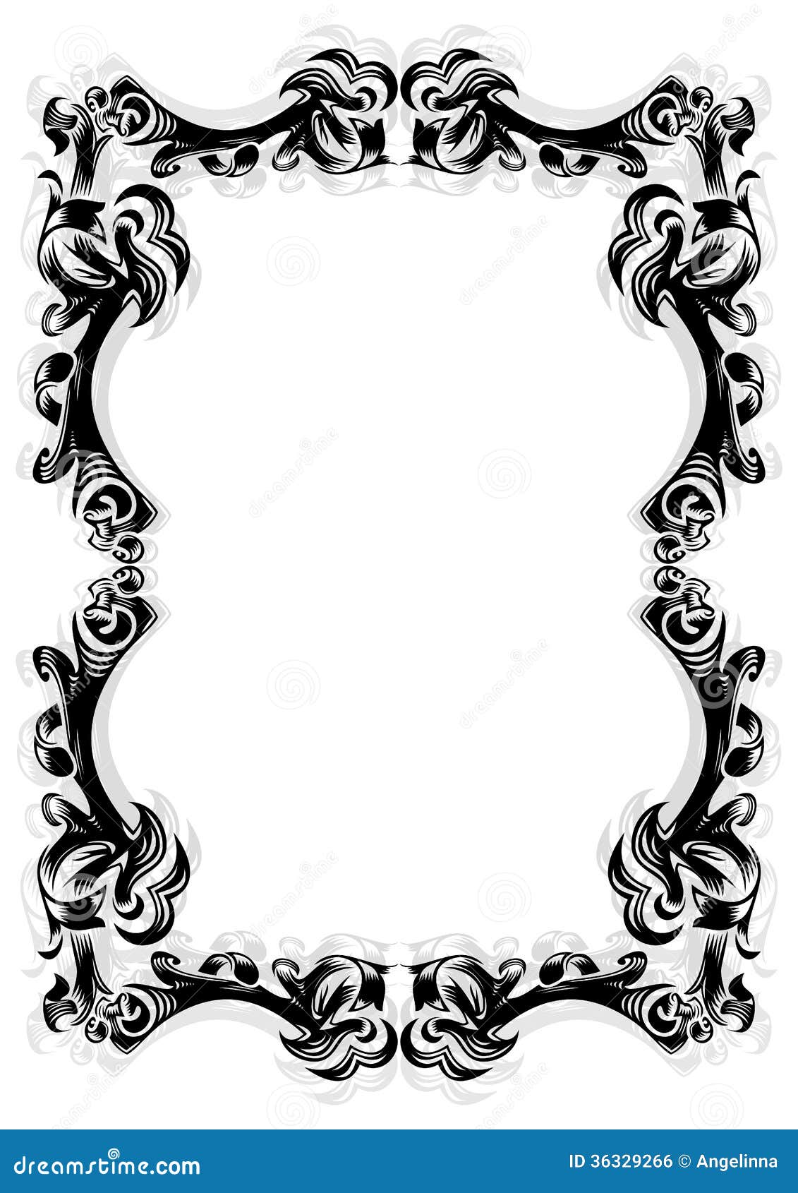 Marco abstracto ilustración del vector. Ilustración de estilizado ...