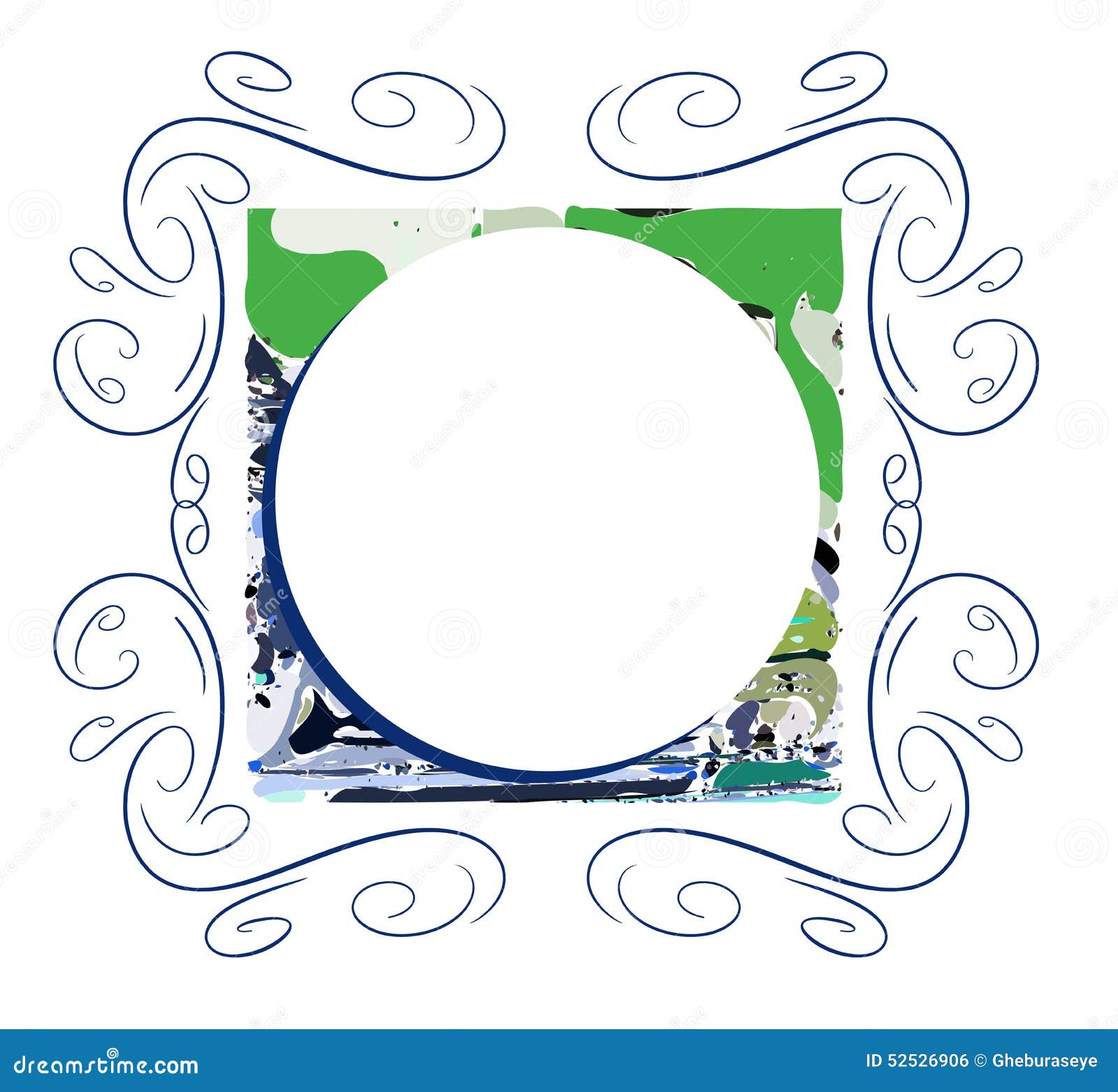 Marco Abstracto Colorido Aislado Ilustración del Vector - Ilustración ...