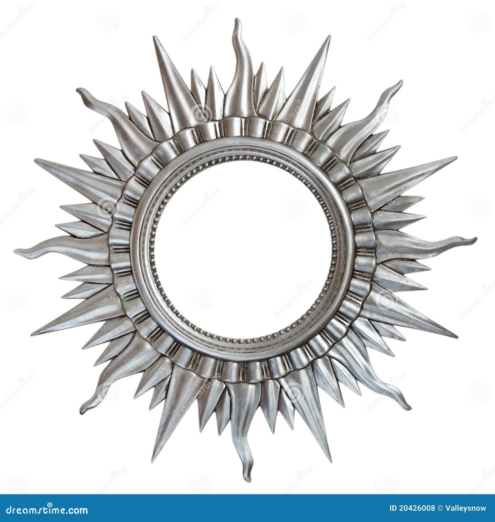 Marco Antiguo Del Metal Del Sol Foto de archivo - Imagen de aislado ...