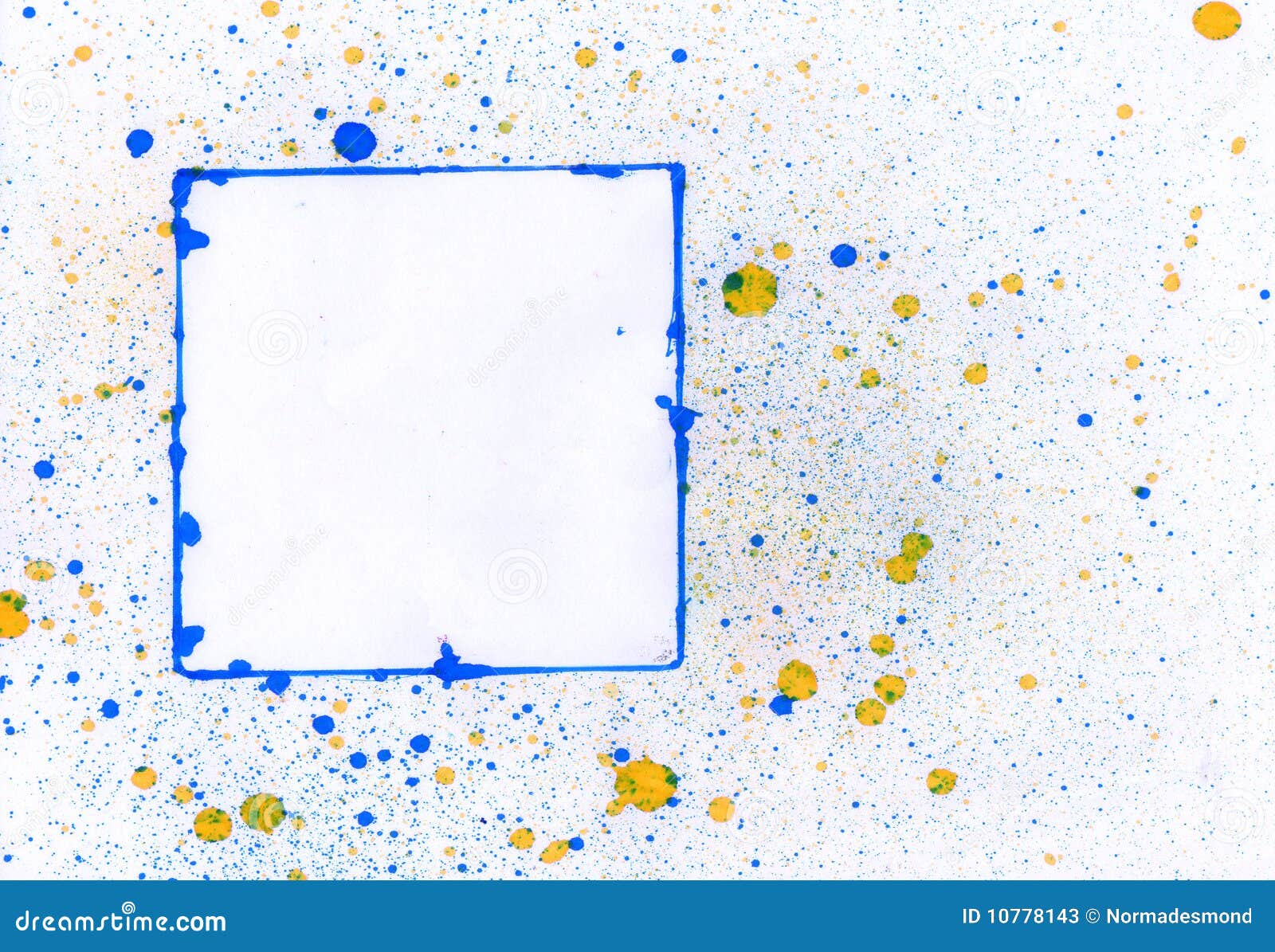 Marco azul stock de ilustración. Ilustración de salpicar - 10778143