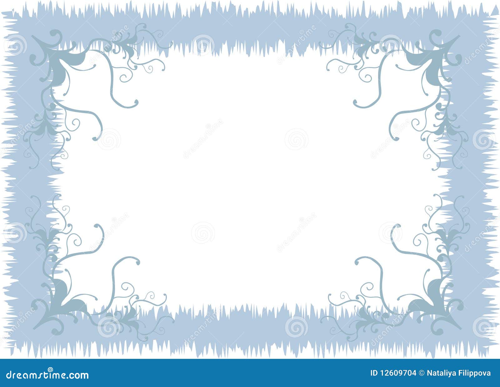 Marco azul stock de ilustración. Ilustración de creatividad - 12609704