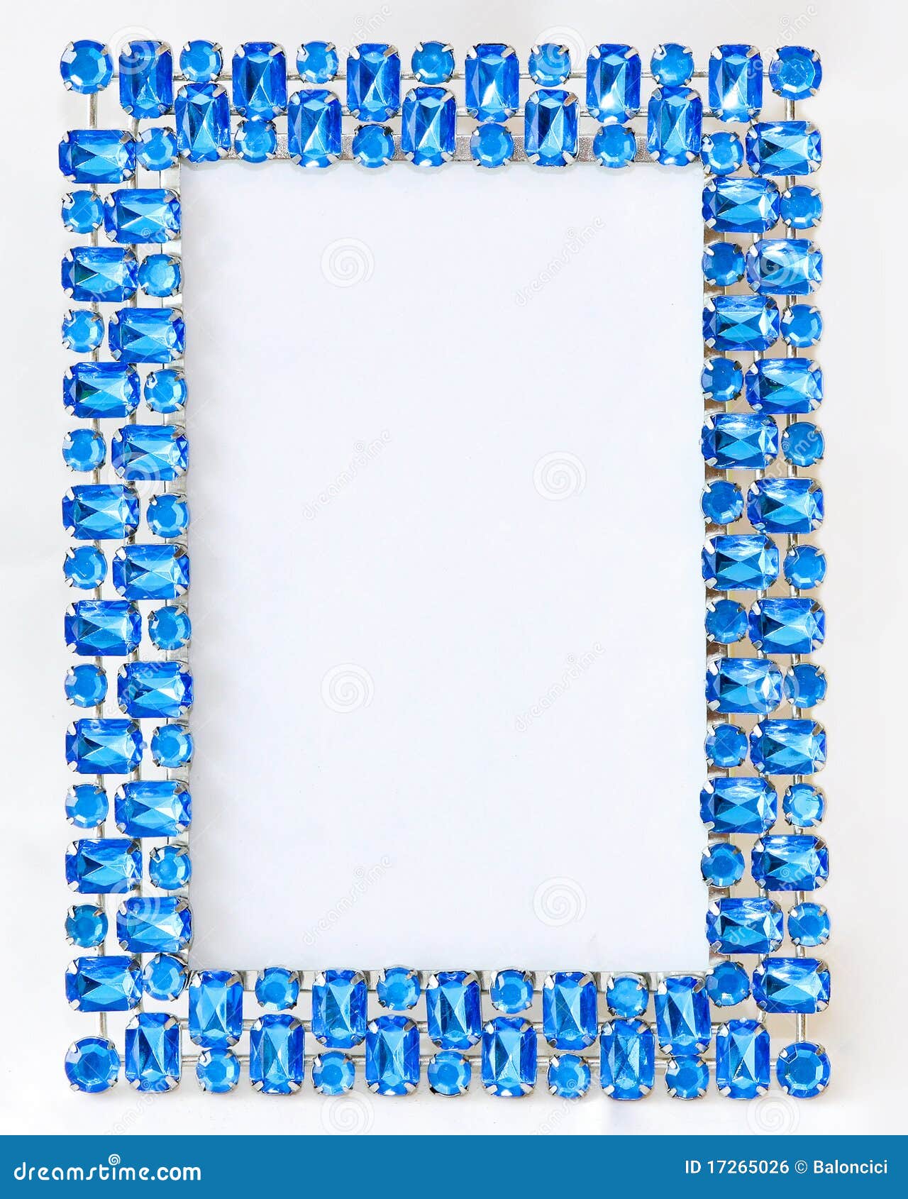 Marco azul foto de archivo. Imagen de diamantes, accesorio - 17265026