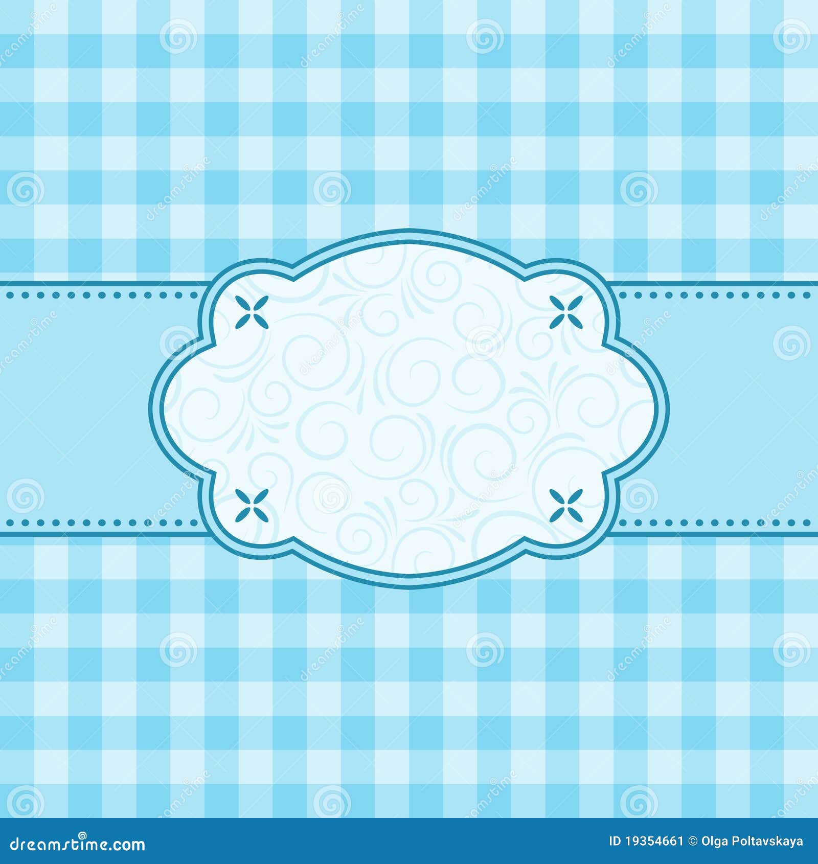 Marco azul. ilustración del vector. Ilustración de rejilla - 19354661