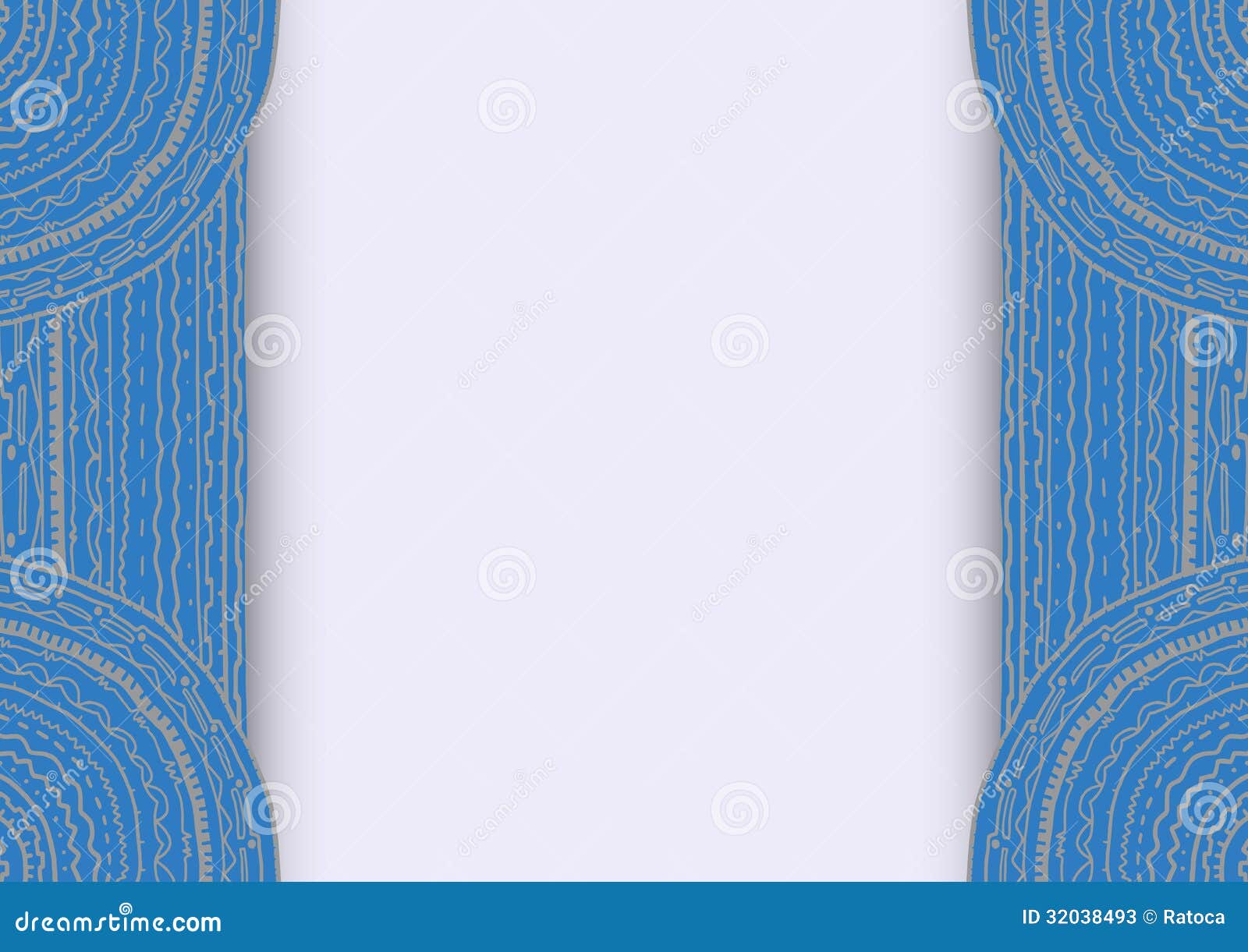 Marco azul ilustración del vector. Ilustración de cinta - 32038493