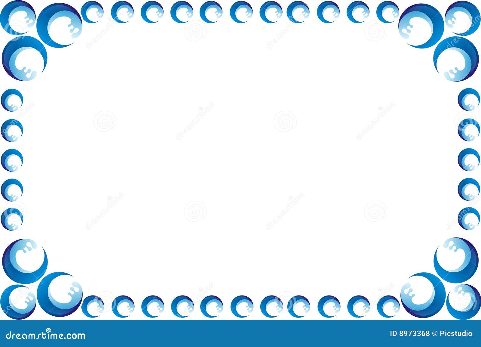 Marco Azul Fotos de archivo libres de regalías - Imagen: 8973368