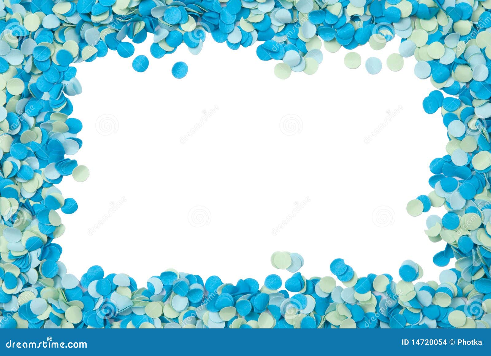 Marco azul del confeti foto de archivo. Imagen de fondo - 14720054
