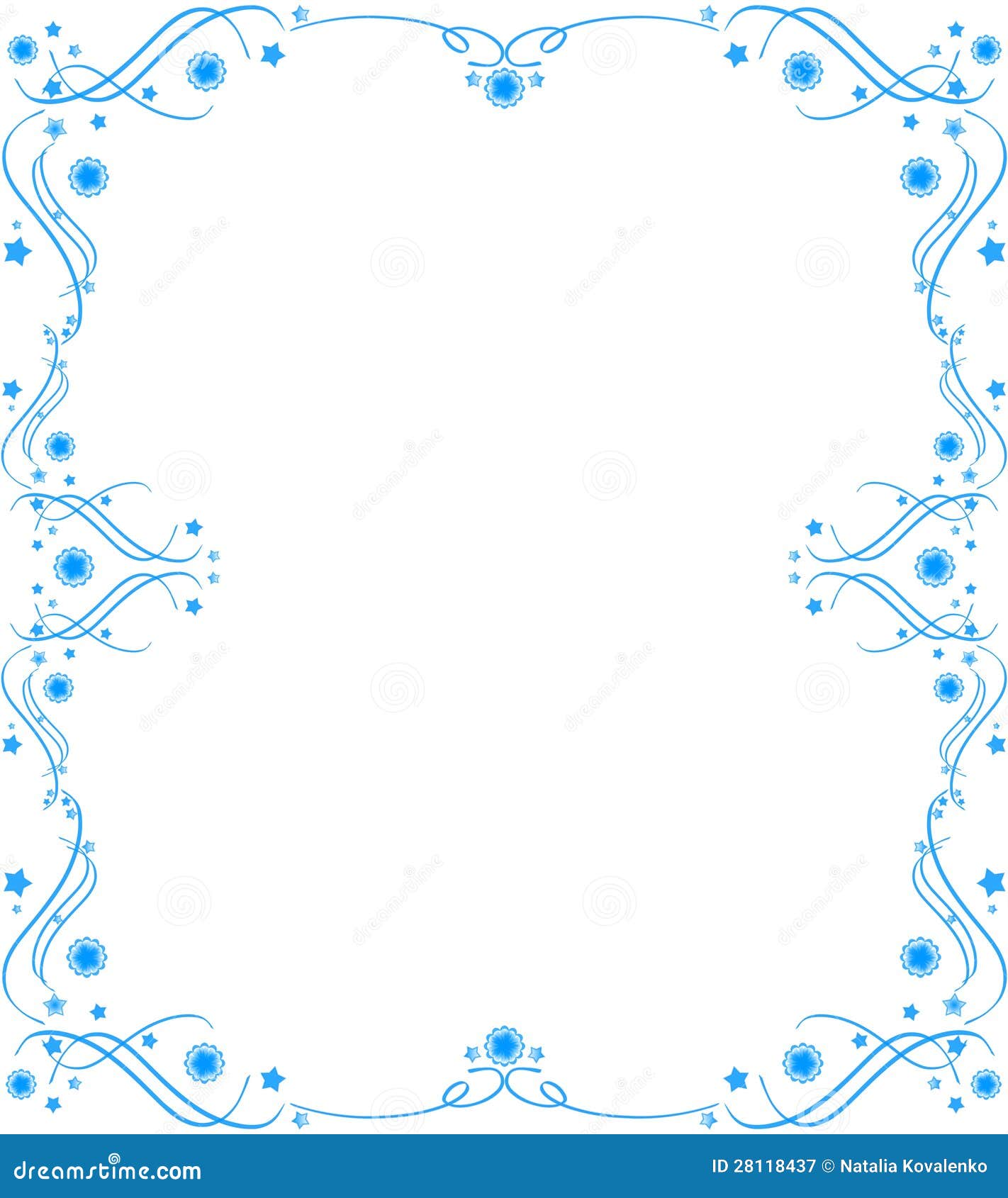 Marco azul del modelo stock de ilustración. Ilustración de azul - 28118437