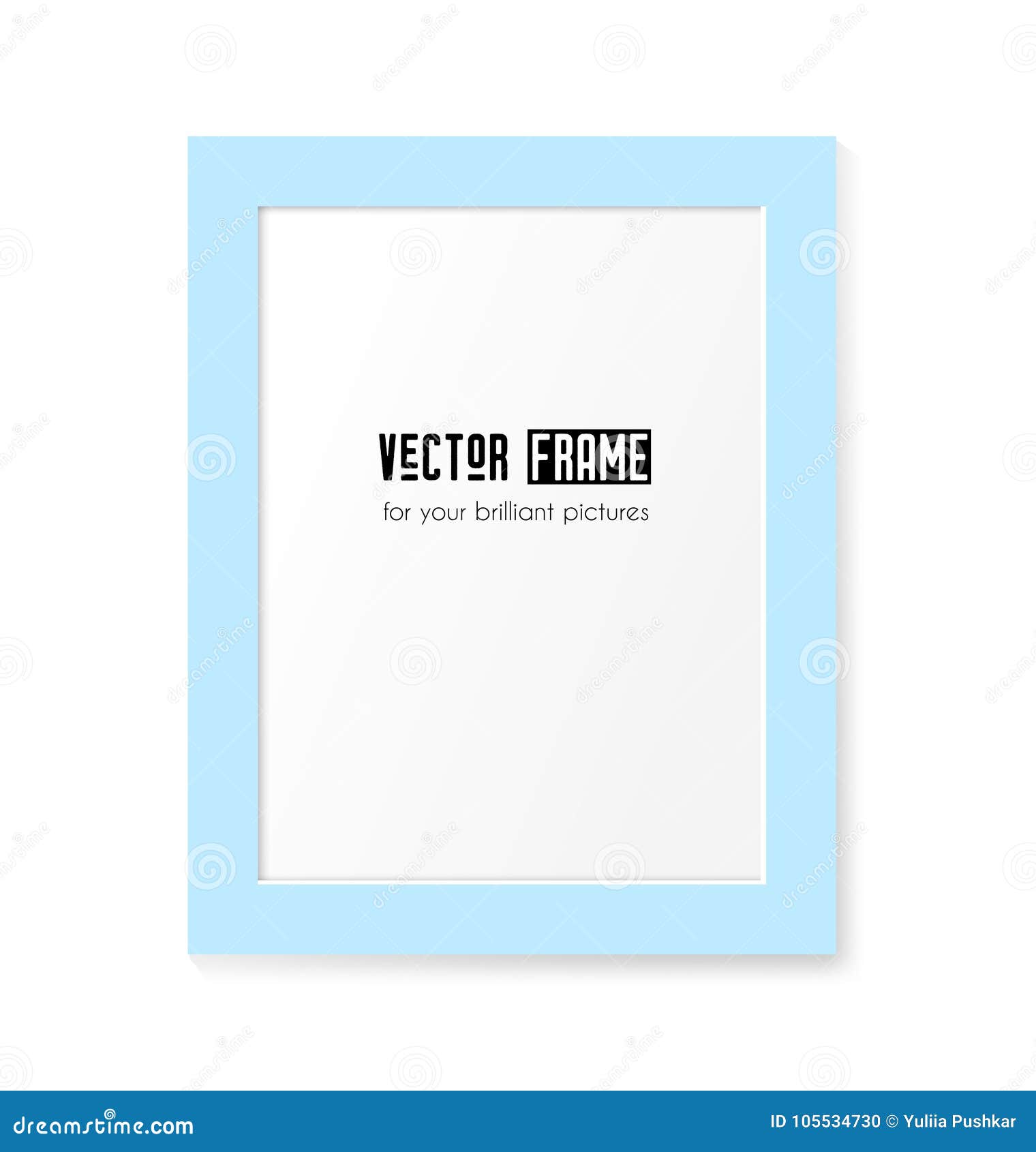 Marco Azul Realista Del Vector Ilustración del Vector - Ilustración de ...