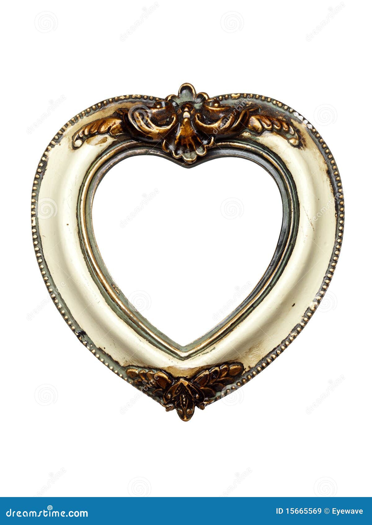 Marco Barroco En Forma De Corazón Imagen de archivo - Imagen de blanco ...
