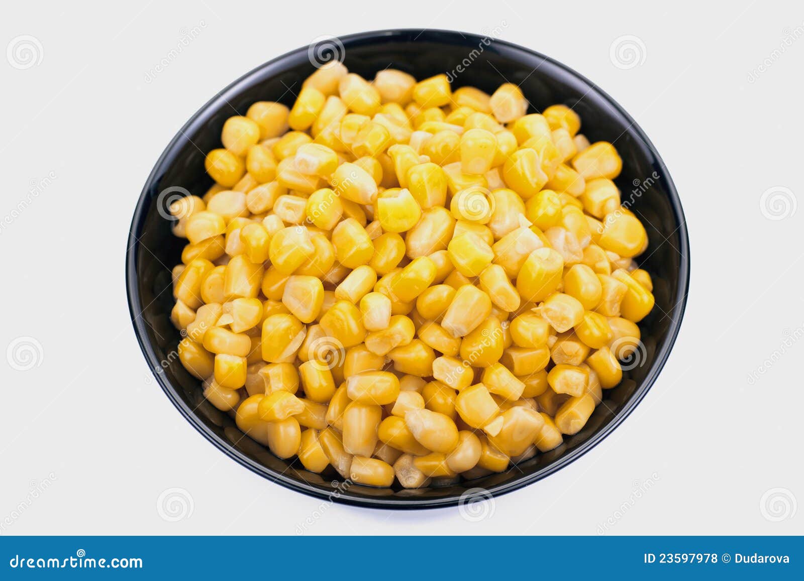 Marco Black Bowl of Sweet Corn Stock Photo - Image of ingredients ...