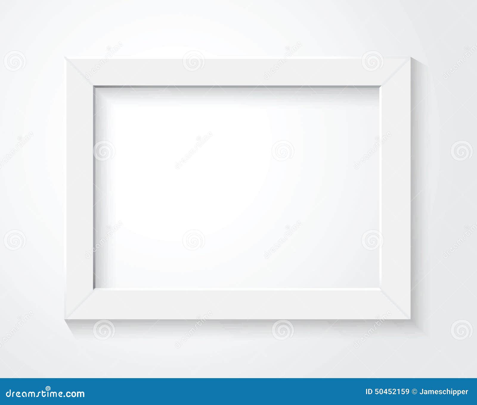 Marco blanco ilustración del vector. Ilustración de interior - 50452159