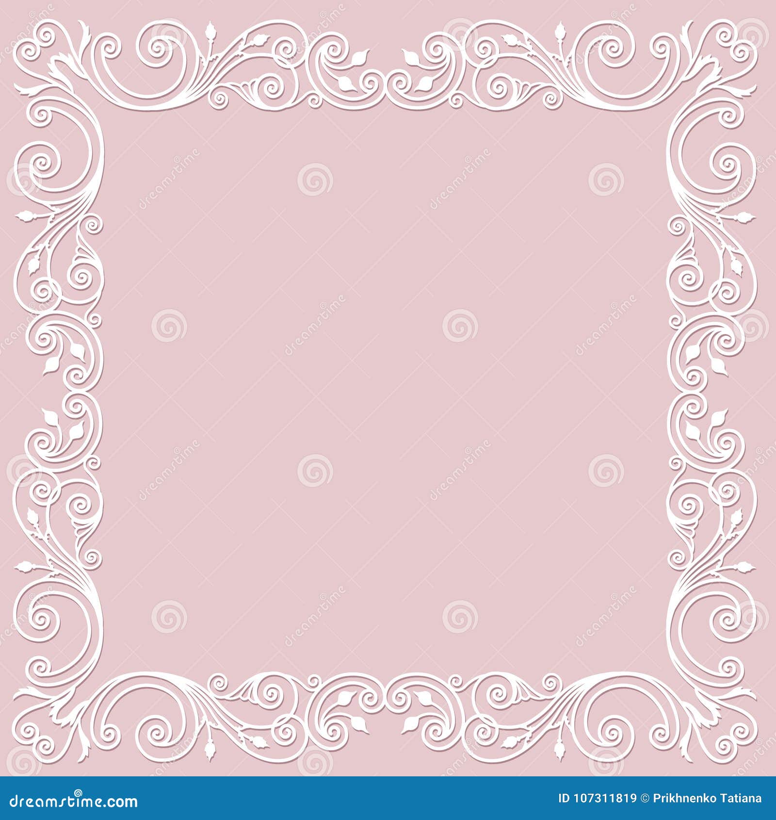 Marco blanco del vintage ilustración del vector. Ilustración de ...