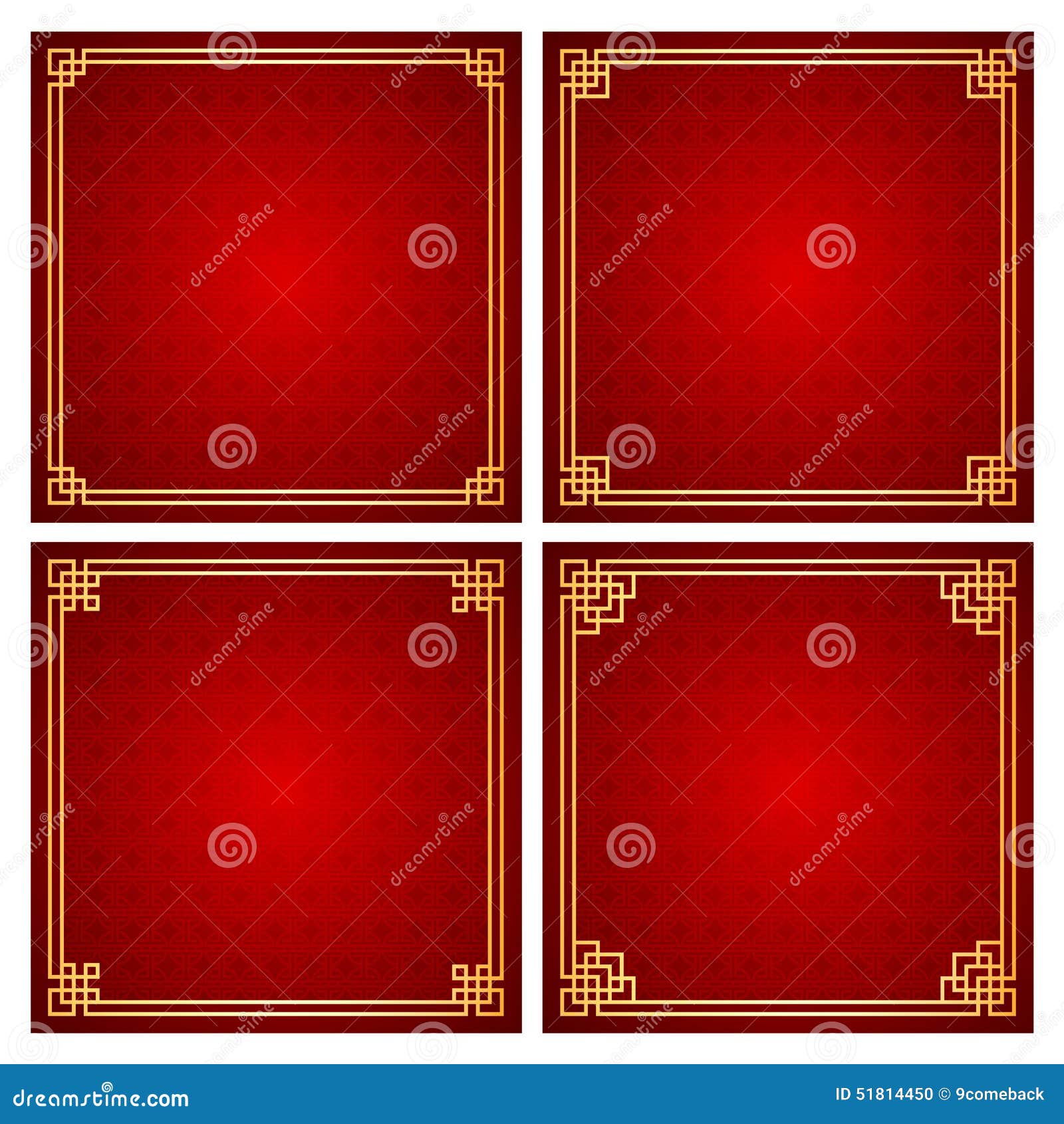 Marco chino ilustración del vector. Ilustración de etiqueta - 51814450
