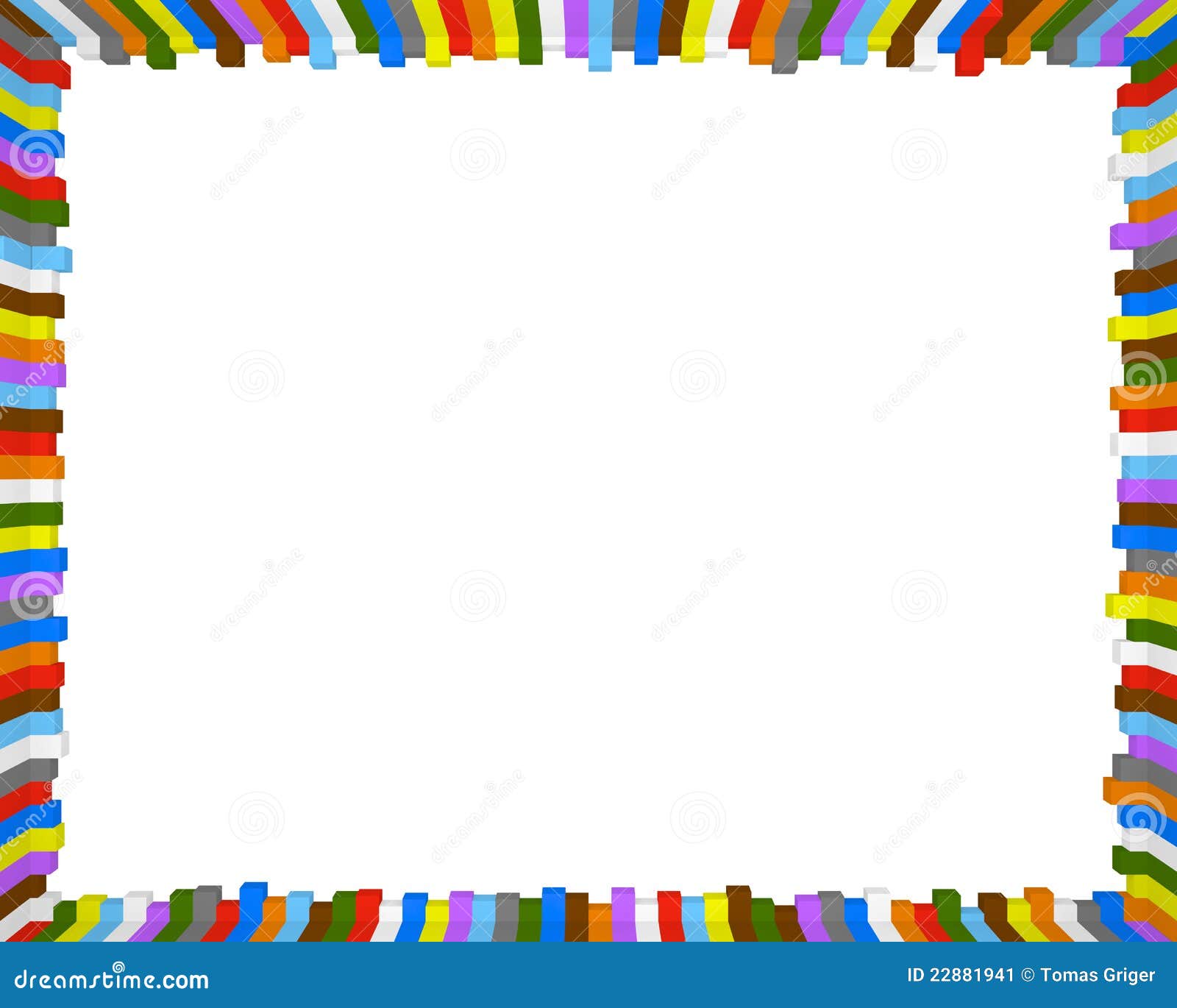 Marco colorido stock de ilustración. Ilustración de objetos - 22881941