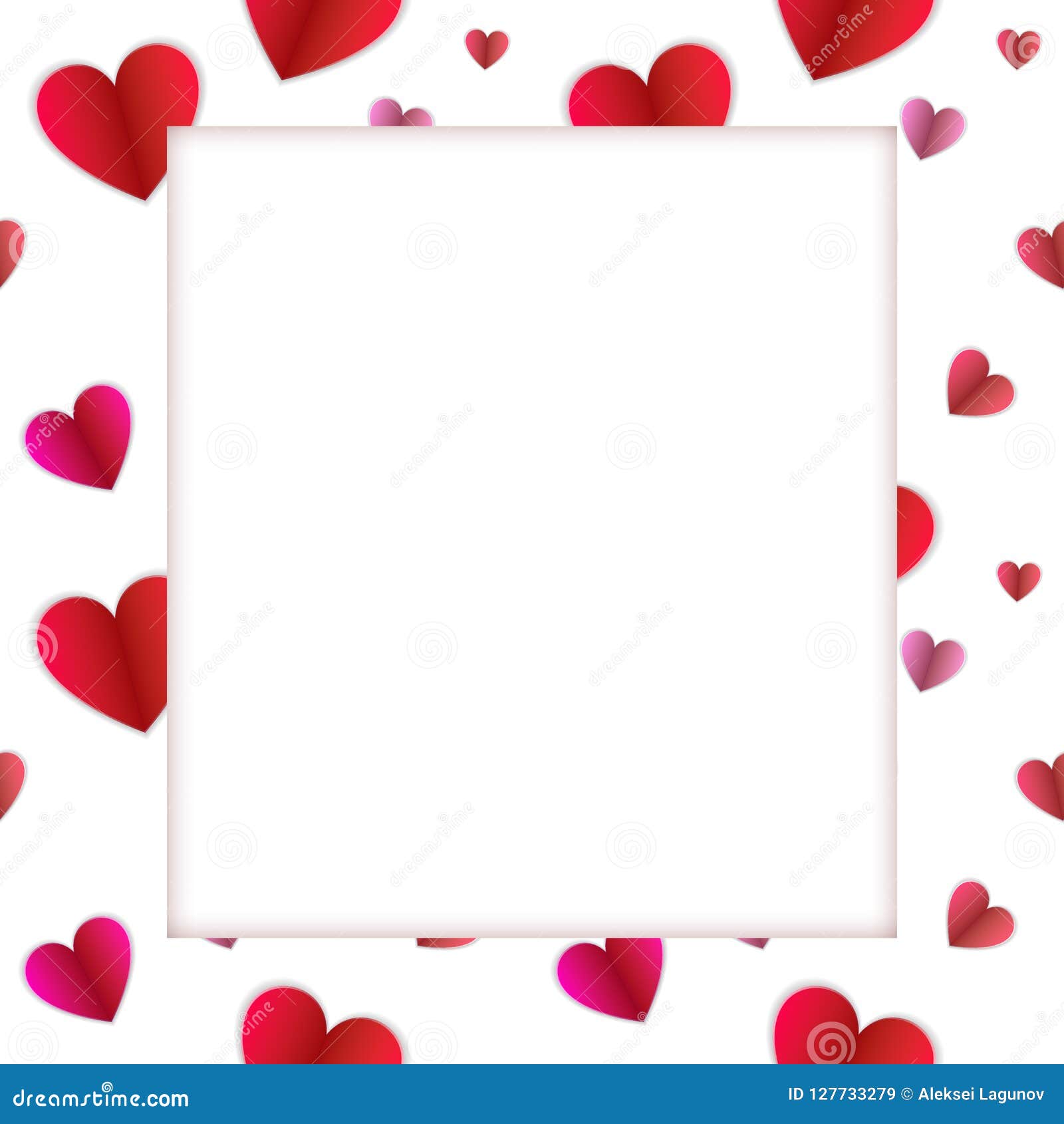 Marco Colorido Del Vector, Papel Del Modelo De Los Corazones Y Espacio ... Marco Colorido Del Vector, Papel Del Modelo De Los Corazones Y Espacio ...