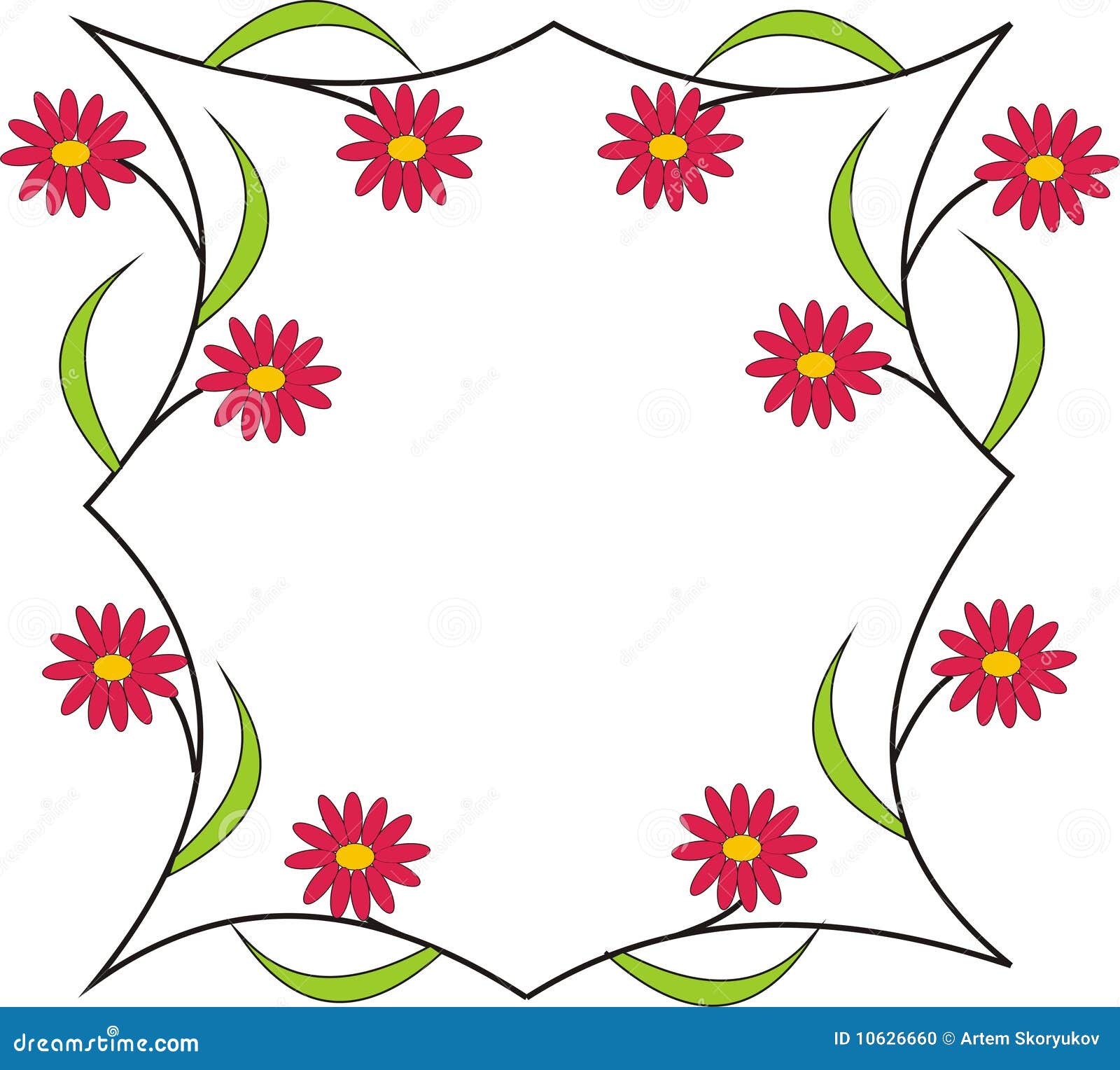 Marco con colores ilustración del vector. Ilustración de marco - 10626660