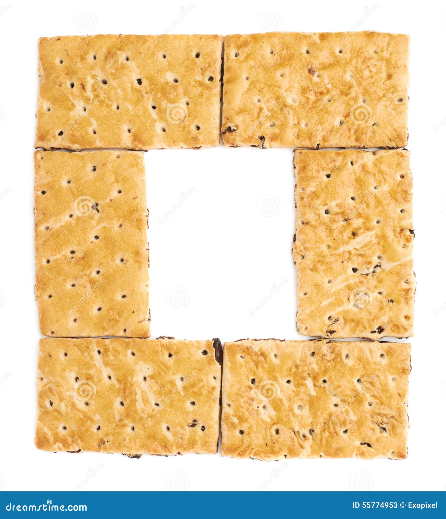 Marco Cuadrado Hecho De Galletas Imagen de archivo - Imagen de avena ...