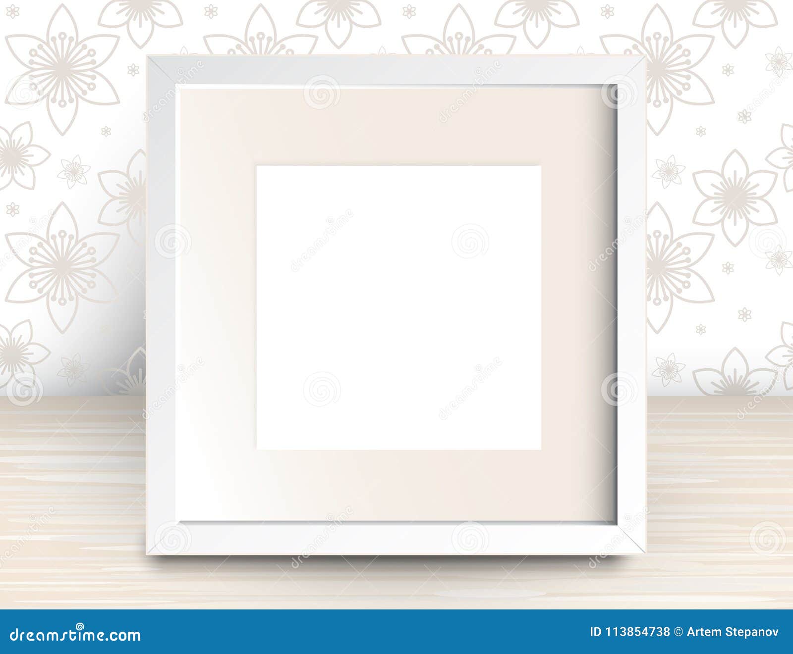 Marco Cuadrado Realista Del Vector 3d Ilustración del Vector ...