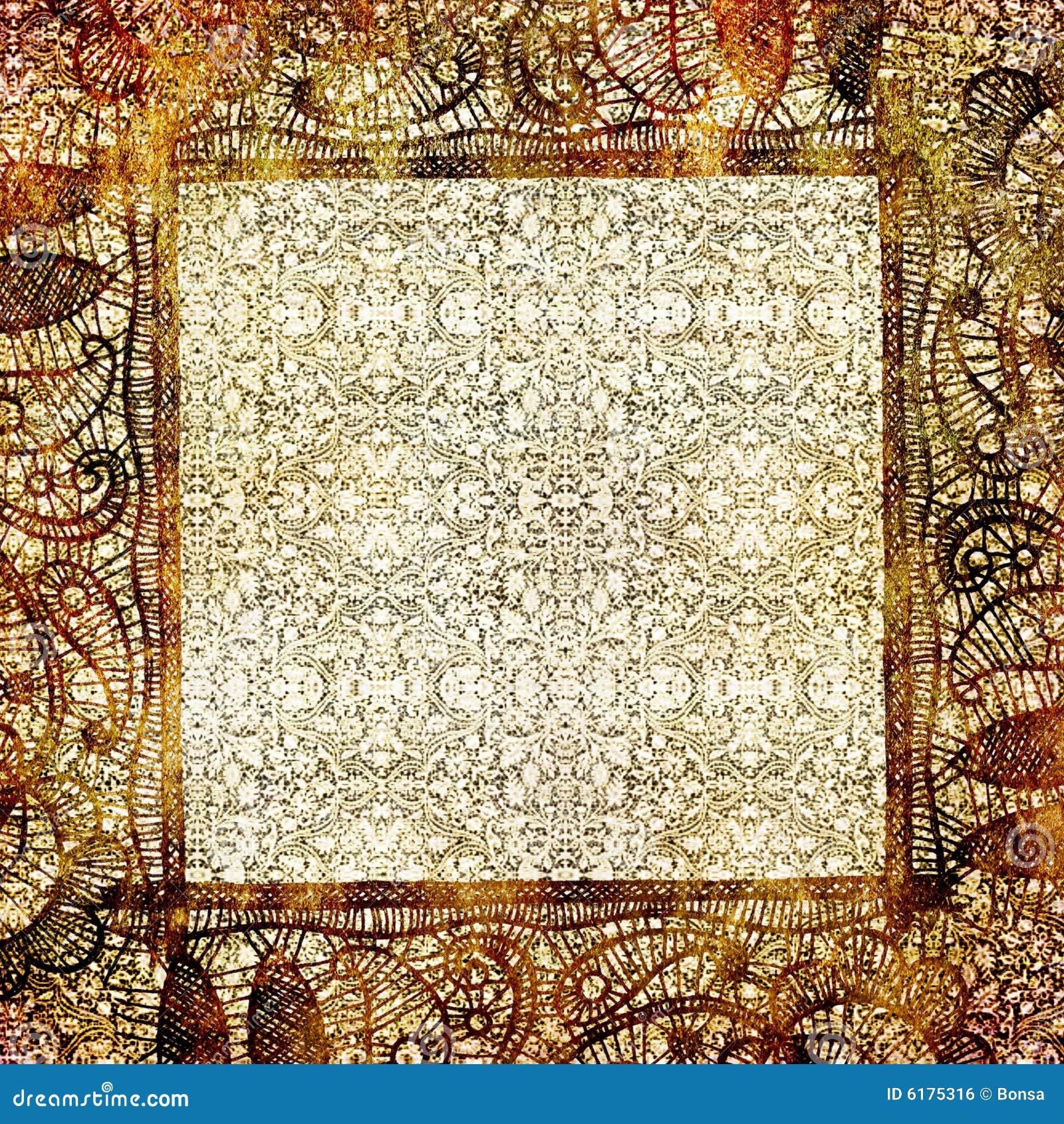 Marco de encaje foto de archivo. Imagen de retro, brillante - 6175316