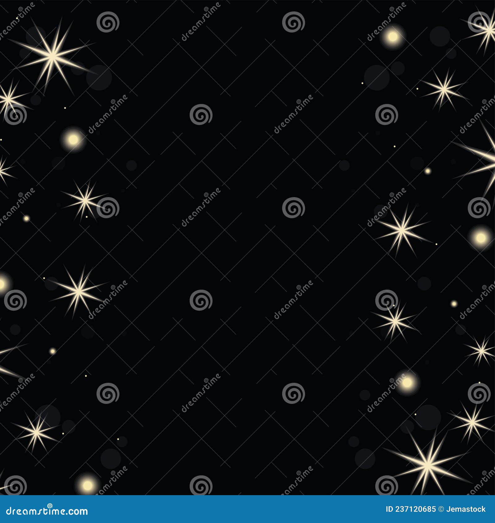 Marco De Estilo De Brillo De Estrellas Ilustración del Vector ...