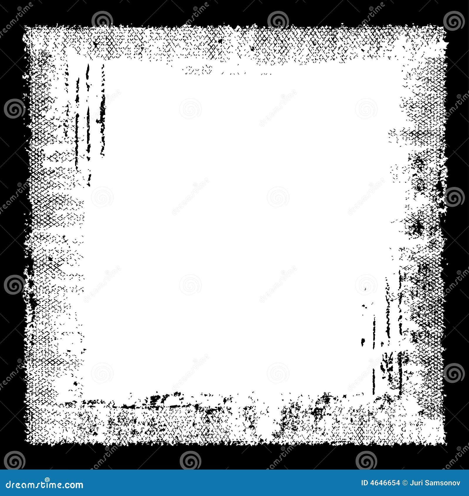 Marco de Grunge. ilustración del vector. Ilustración de arte - 4646654