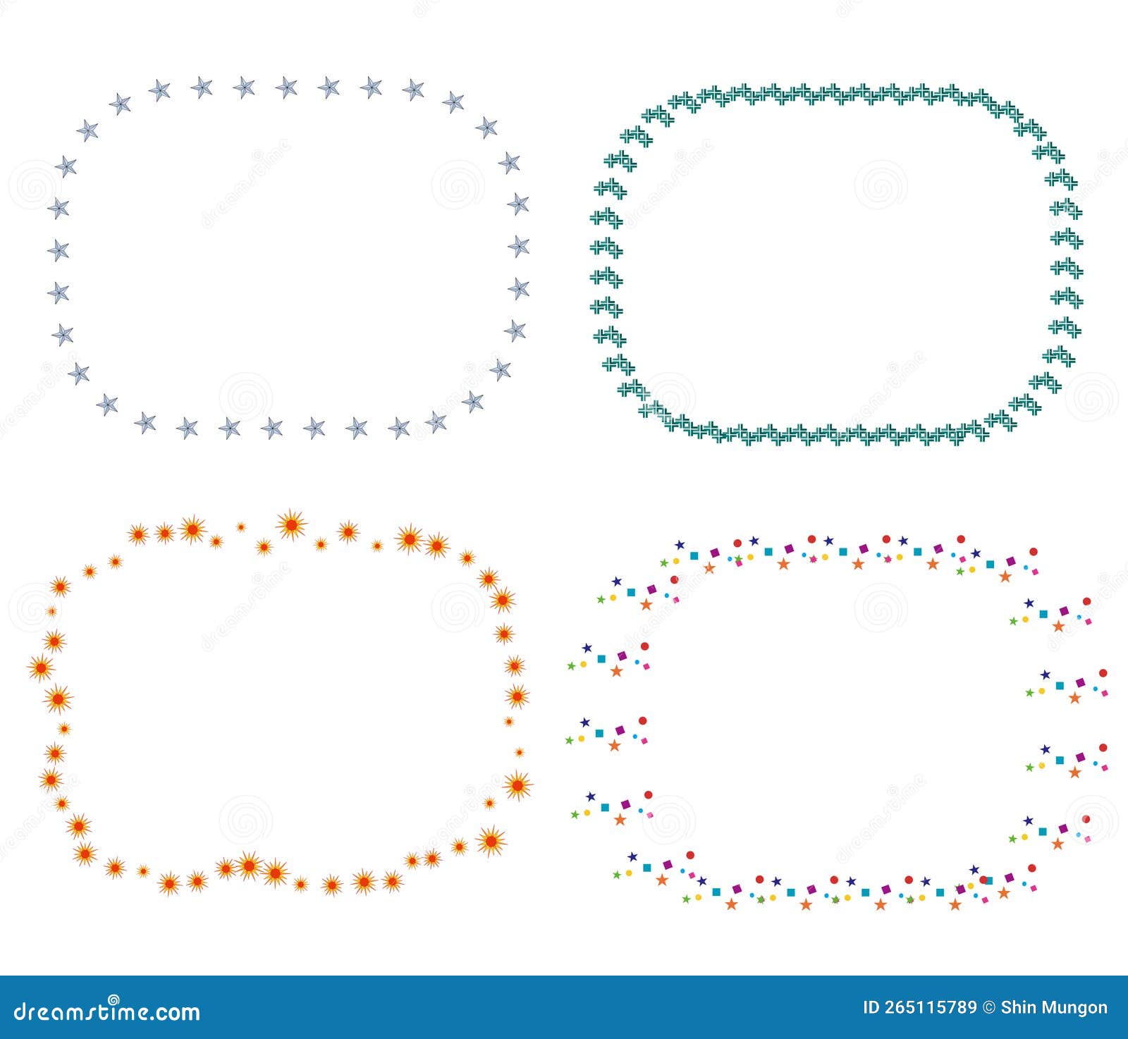 Marco De Imagen Con Formas Y Marcos Stock de ilustración - Ilustración ...