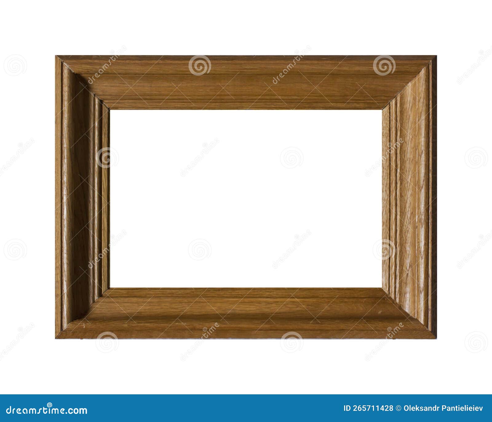 Marco De Imagen Horizontal De Madera Ancha Aislado Foto de archivo ...