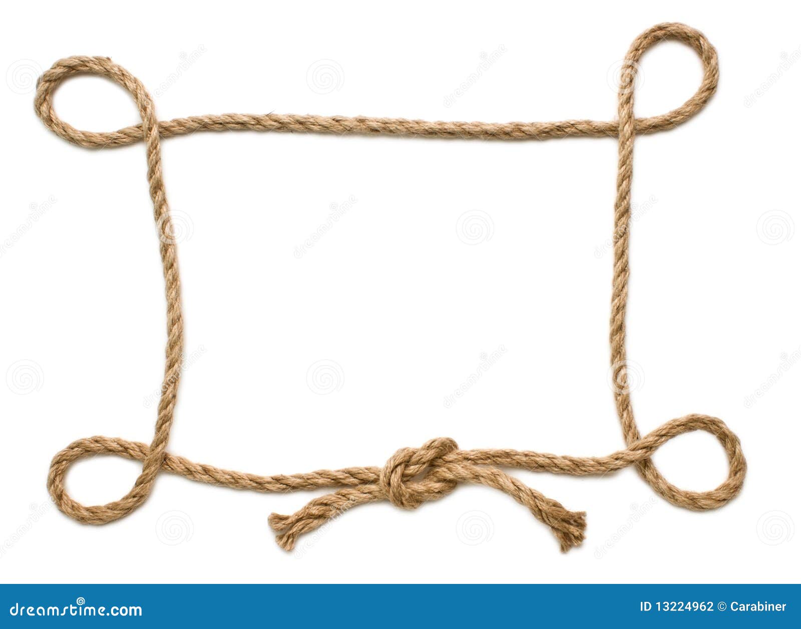 Marco de la cuerda foto de archivo. Imagen de aislado - 13224962
