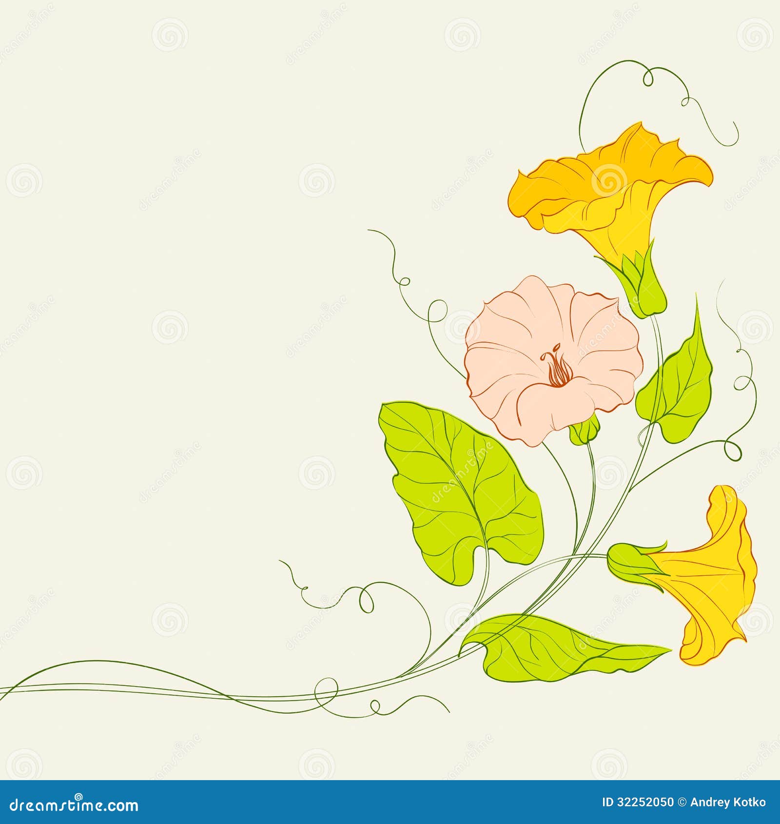 Marco De La Enredadera Para Su Texto. Ilustración del Vector ...