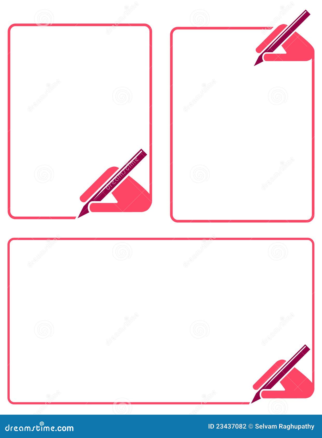 Marco de la escritura ilustración del vector. Ilustración de corporativo - 23437082