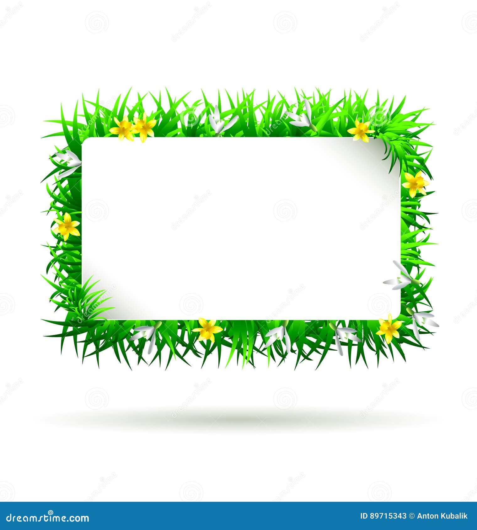 Marco De La Primavera Del Vector Ilustración del Vector - Ilustración ...