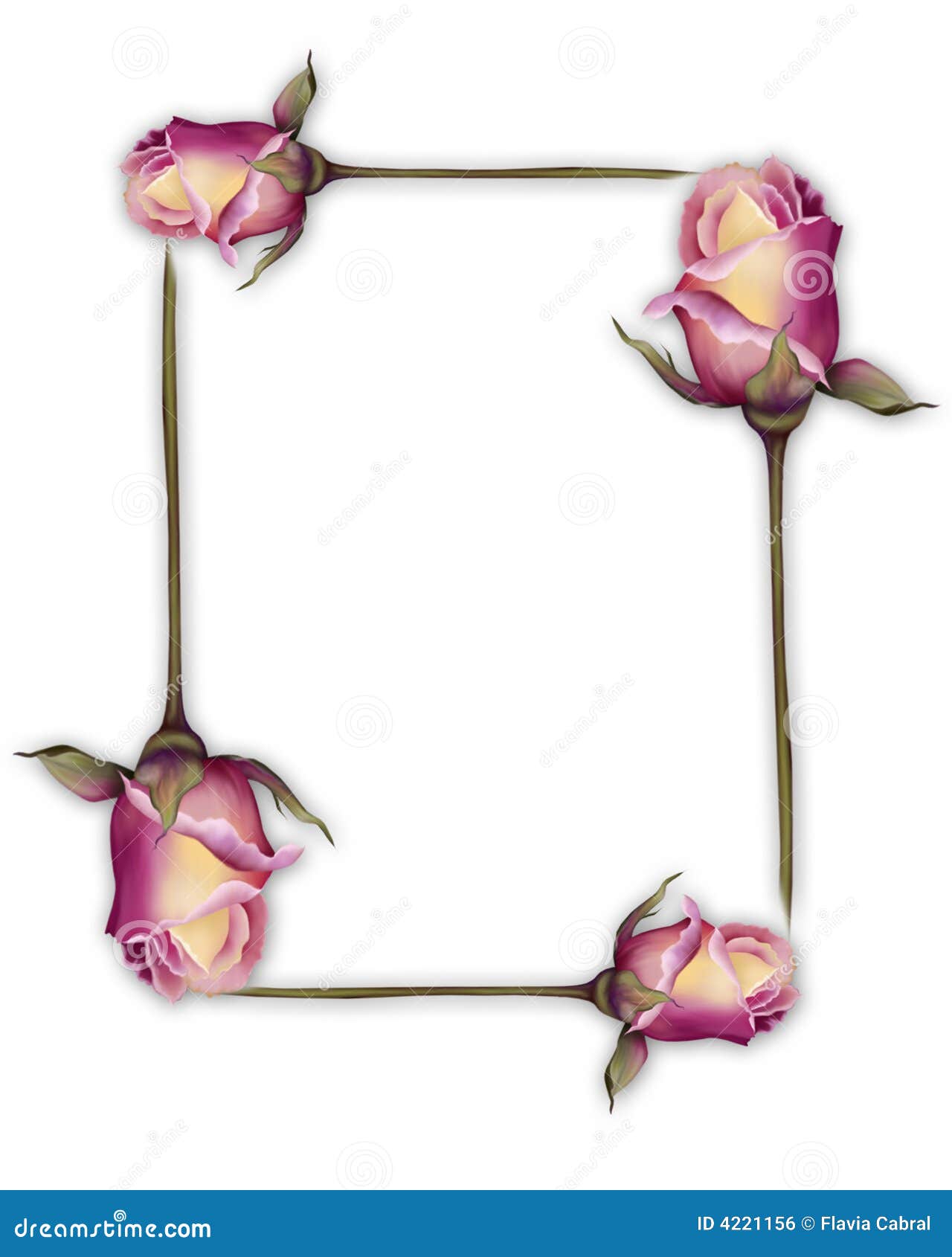 Marco de la rosa foto de archivo. Imagen de colors, love - 4221156